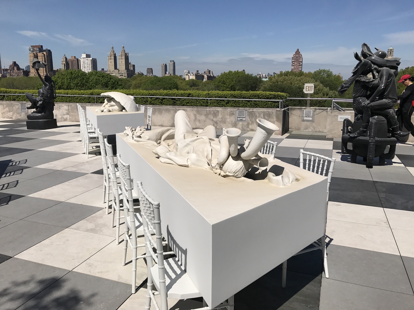 Adrián Villar Rojas on the roof of the MET | Sculpture Nature